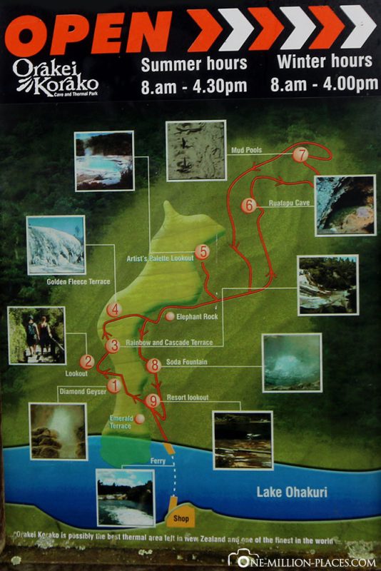 Orakei Korako - The geothermal region in Taupo (New Zealand)