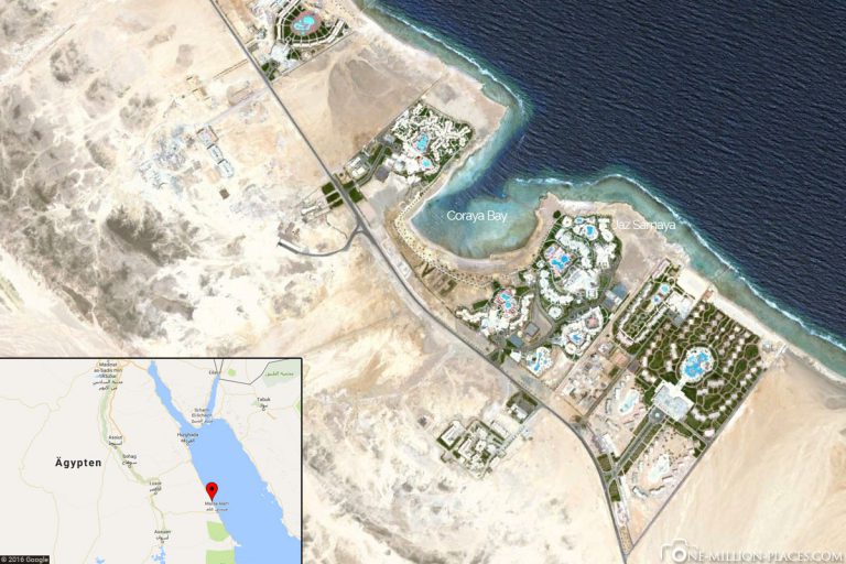 Stilvolle Marsa Alam Karte Bild