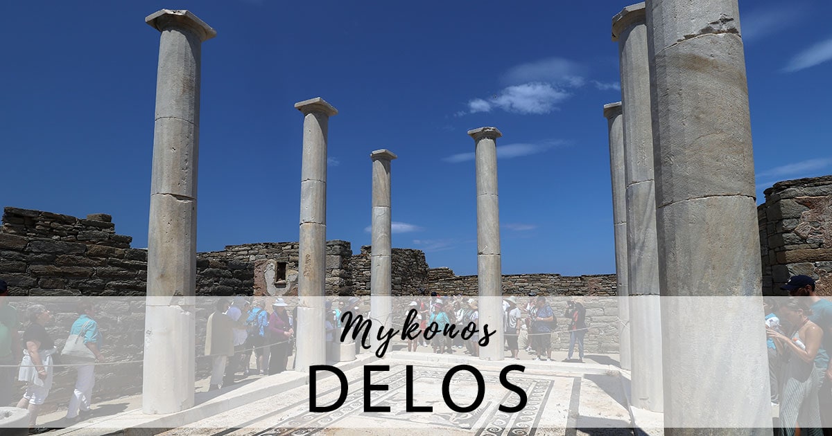 Insel Delos - Die Ruinen der antiken Stadt Delos (Griechenland)