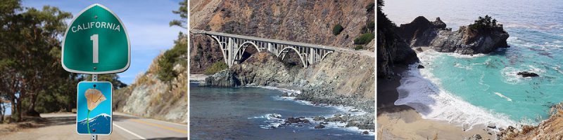 Highway 1 between Monterey and Los Angeles (USA)