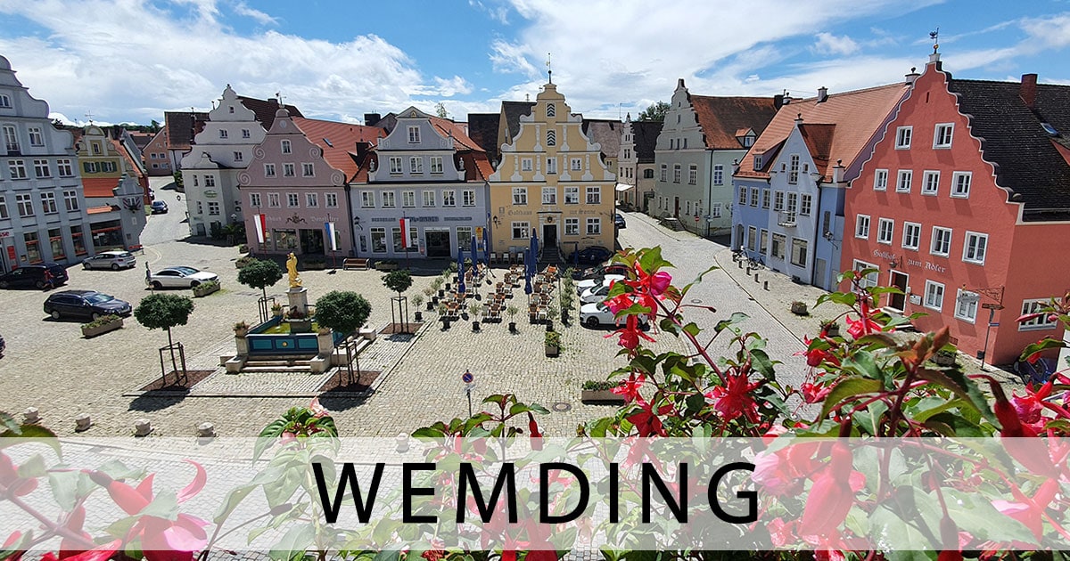 The castle Harburg & the fuchsia town of Wemding (Germany)