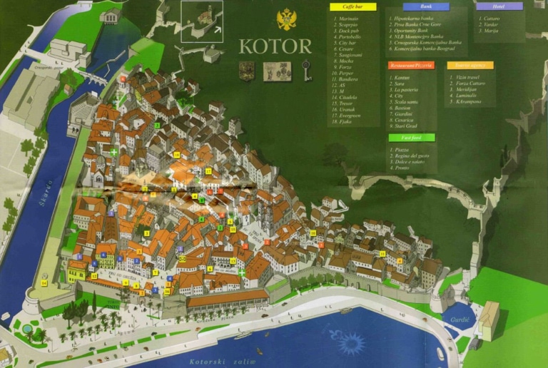 Kotor (Montenegro) - Bay, old town & fortification (UNESCO)