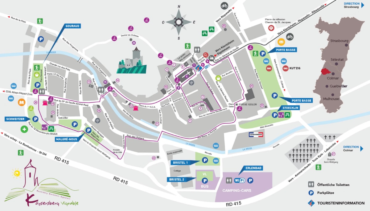 Kaysersberg, Alsace - Sights, Historic Old Town & Castle