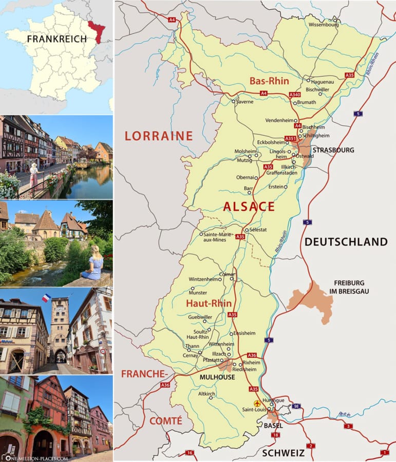 Elsass - Städte, Sehenswürdigkeiten & Fotospots (Frankreich)