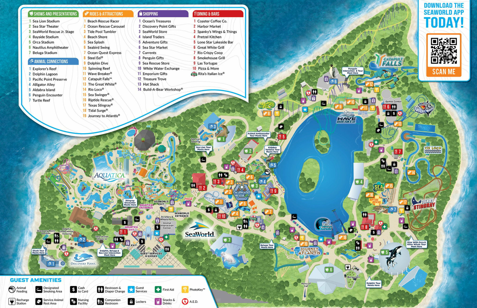 SeaWorld & the Aquatica water park in San Antonio (Texas)