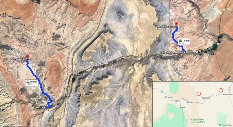 Bentonite Hills & Moonscape Overlook - Tour & Photos (USA)