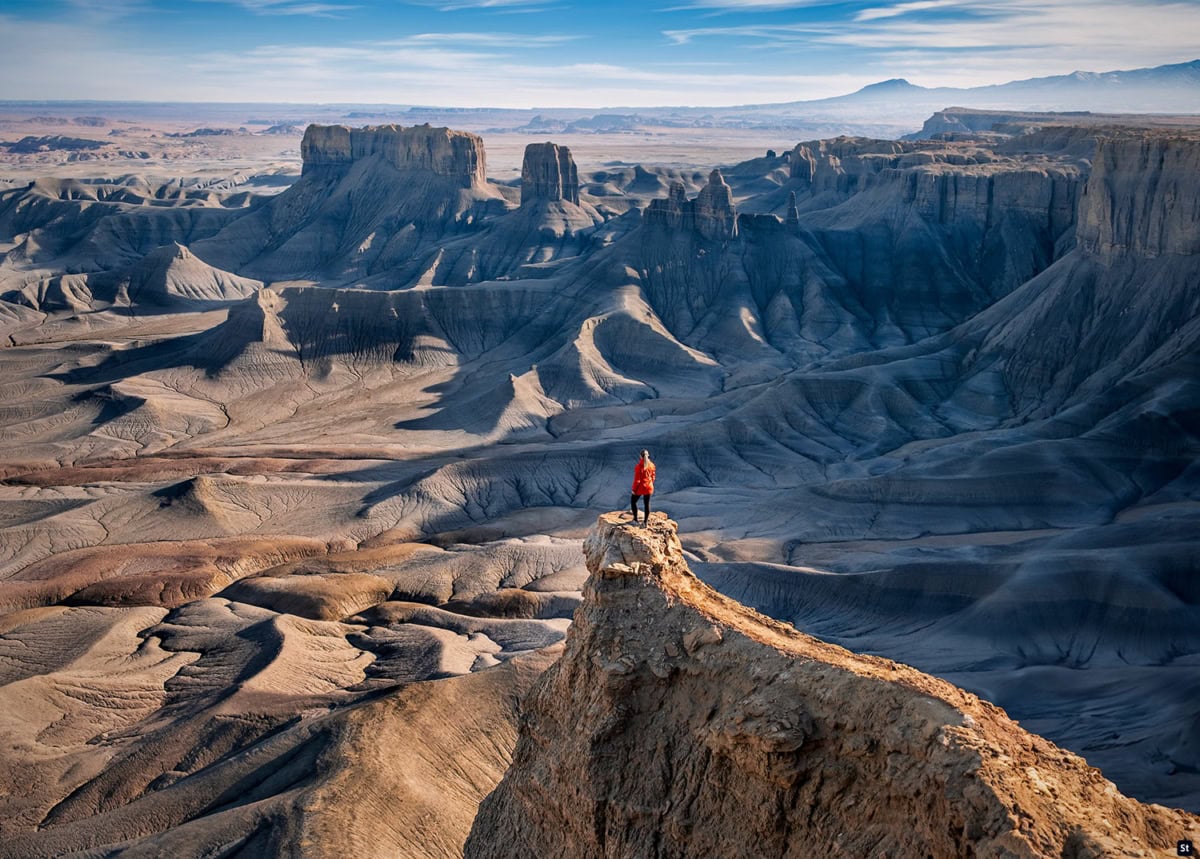 Bentonite Hills, Moonscape Overlook & Factory Butte (USA)